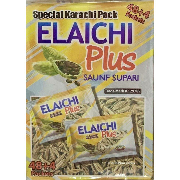Elaichi Plus Supari Mouth Freshener Betel Nut 48 Packs Box - Hookah1