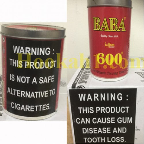 Baba Zarda #600 w/ Saffron - 50 gm - Baba 600 Blended Luxury Tobacco ...